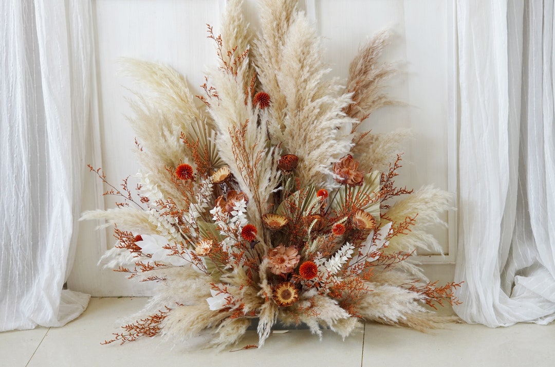 Dusty Wedding Standing Floor,centerpiece Arrangement,rust Wedding ...
