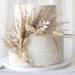 Wreath Cake Topper Boho Dried Flower Cake Topper-party Cake Topper ...