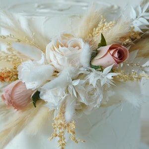 Pampas Grass Cake Topper - Dried Flower Cake Topper-party Cake Topper ...