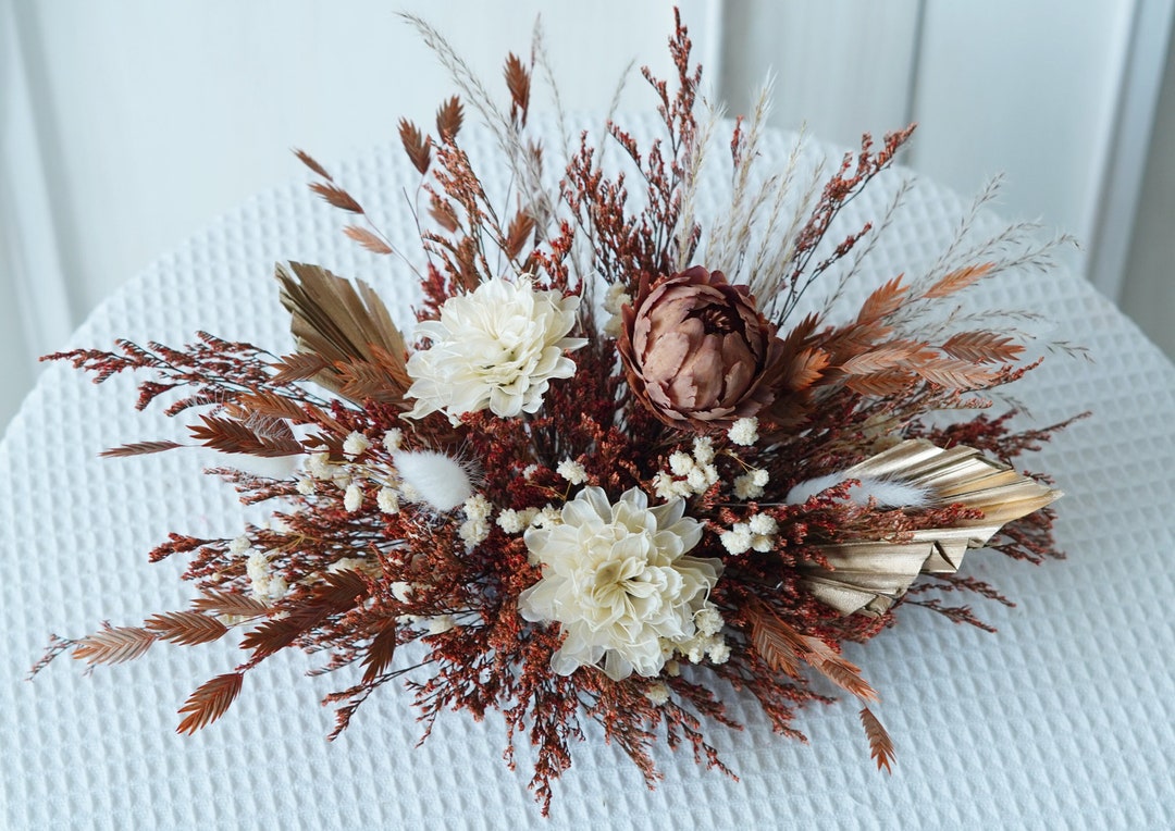 Rust Colored Wedding Decoration Flower,wedding Table Centerpiece ...