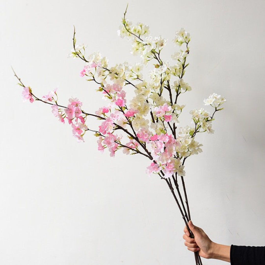 Artificial Cherry Blossoms,artificial Spring Plant Stems,wedding Decor ...