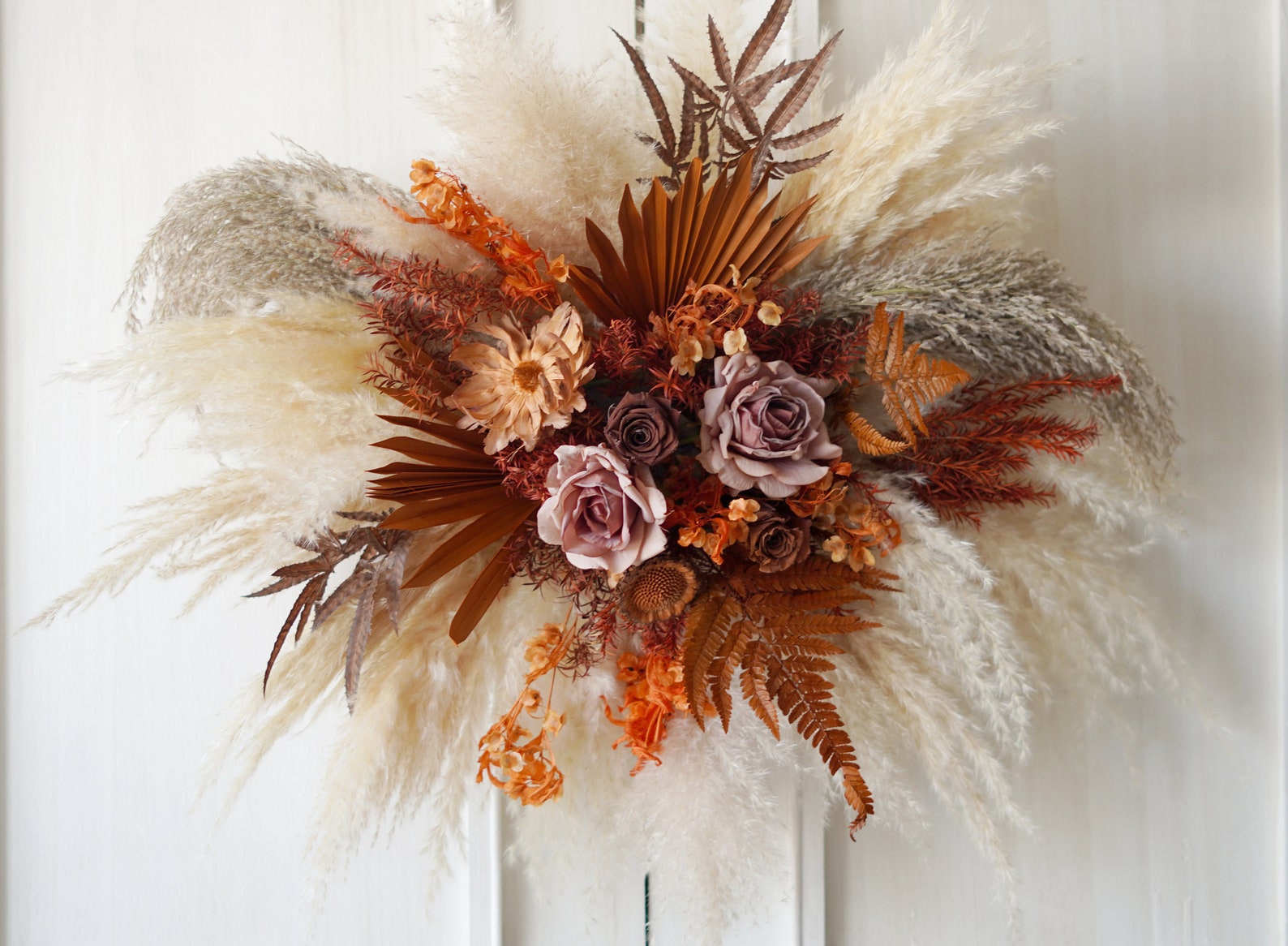 Dusty Wedding Archway Flower,rust Orange Wedding Corner Swag,swag for ...