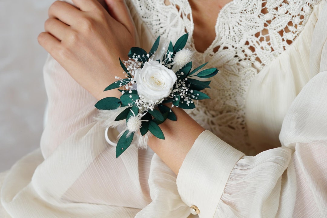 Eucalyptus Leaves Corsages/wedding Corsages/dry Flower Corsages/ladies ...
