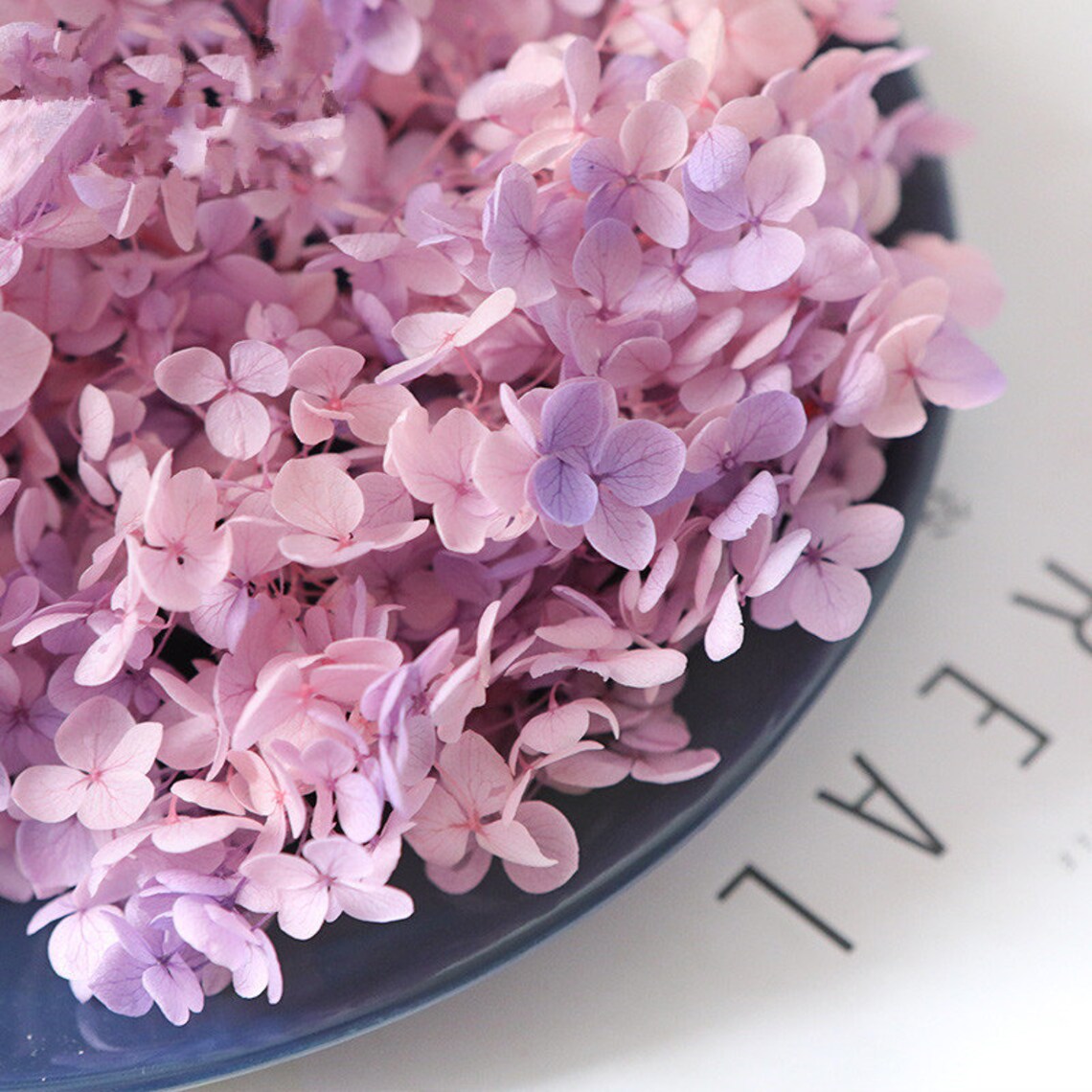 Purple Dried Flower Real Preserved Flower Preserved Hydrangea Small ...