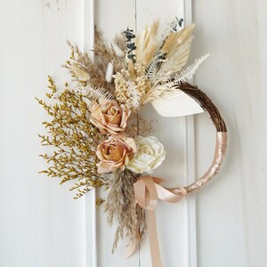 Boho Wreaths, Champagne Wreaths,front Door Wreath,wall Door Wreaths ...