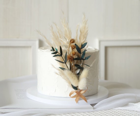Cake Topper Dried Flower Cake Topper-party Cake - Etsy
