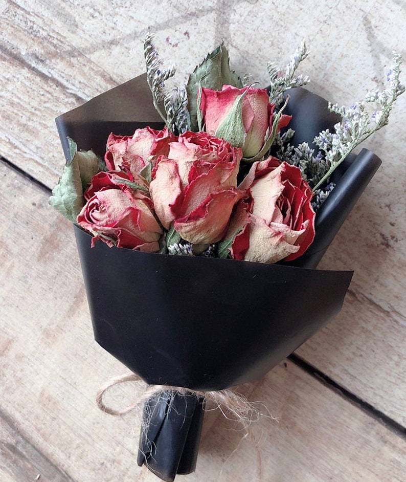 Mini Dried Flower Rose Small Hand Bouquets Dried Bouquets for | Etsy