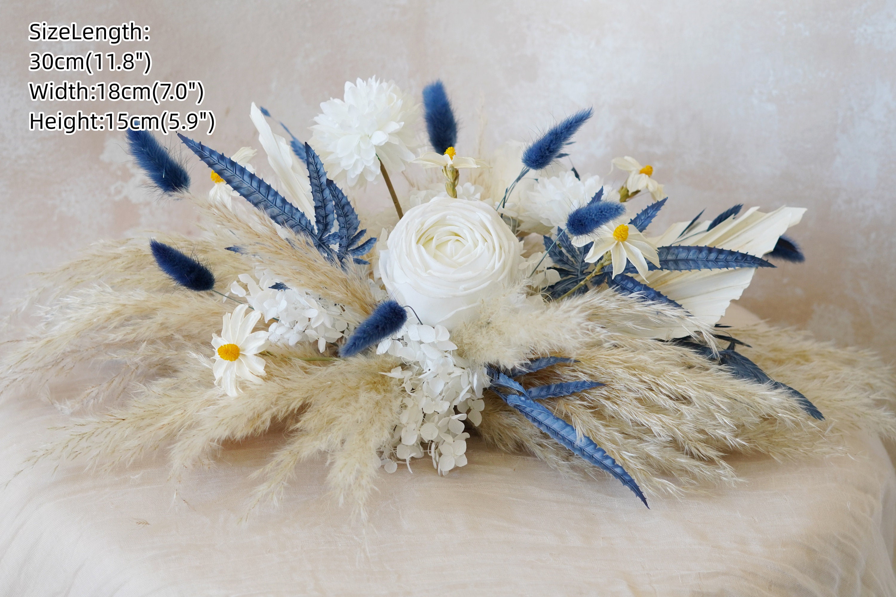 Navy Blue Table Center Flower,wedding Table Centerpiece,wedding Table ...