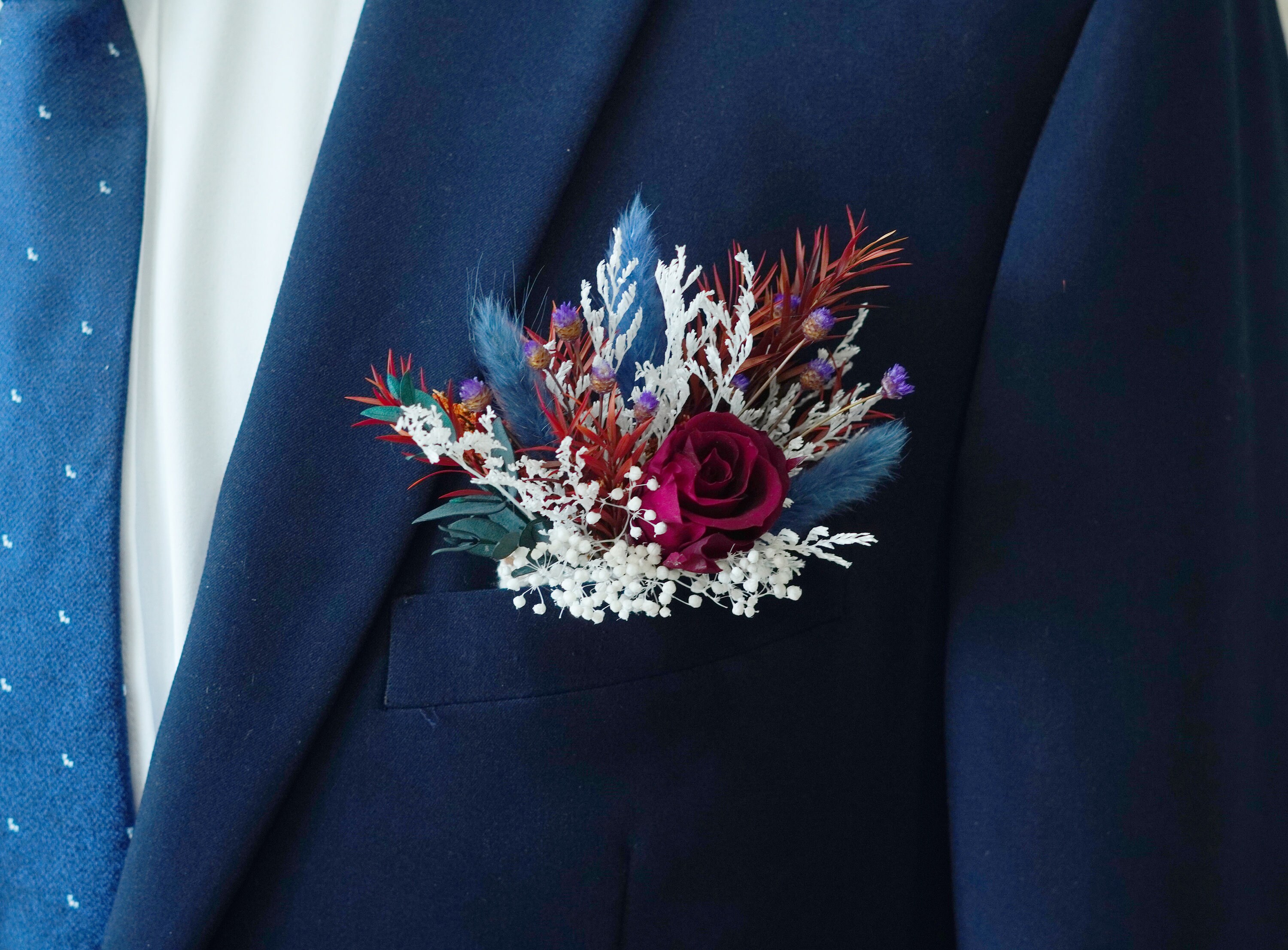 Burgundy Wedding/wine Red Rose Boutonniere/bridegroom Boutonniere ...