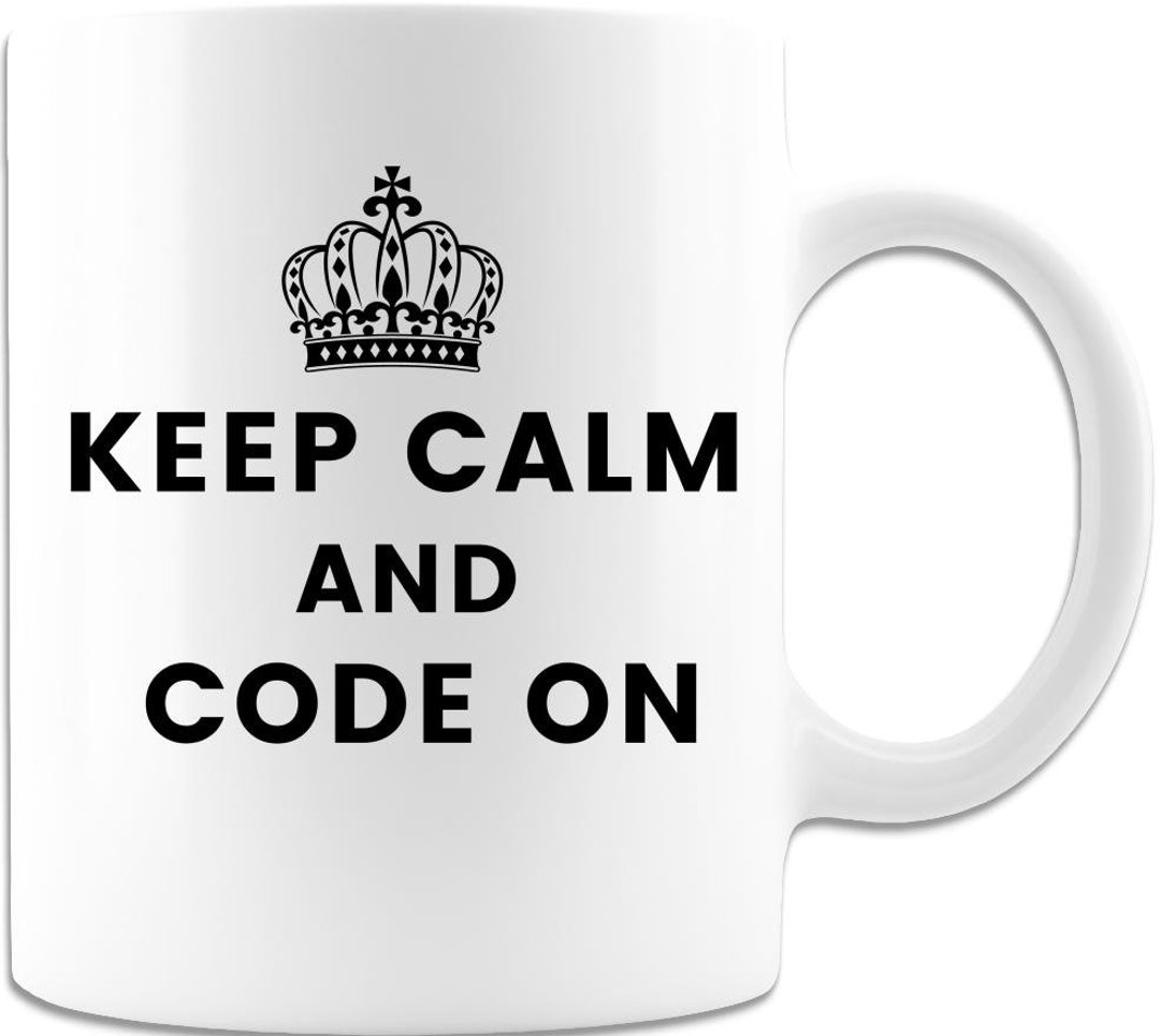 Keep Calm and Code on Medical Coder Coffee Cup Mug | Medical Coder Gift ...