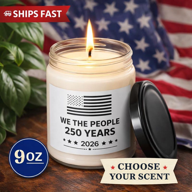 250th Anniversary Candle - Etsy