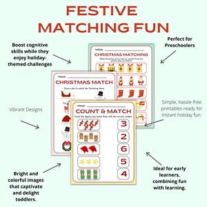 Christmas Matching Game Printables - Holiday Matching Game for Kids ...