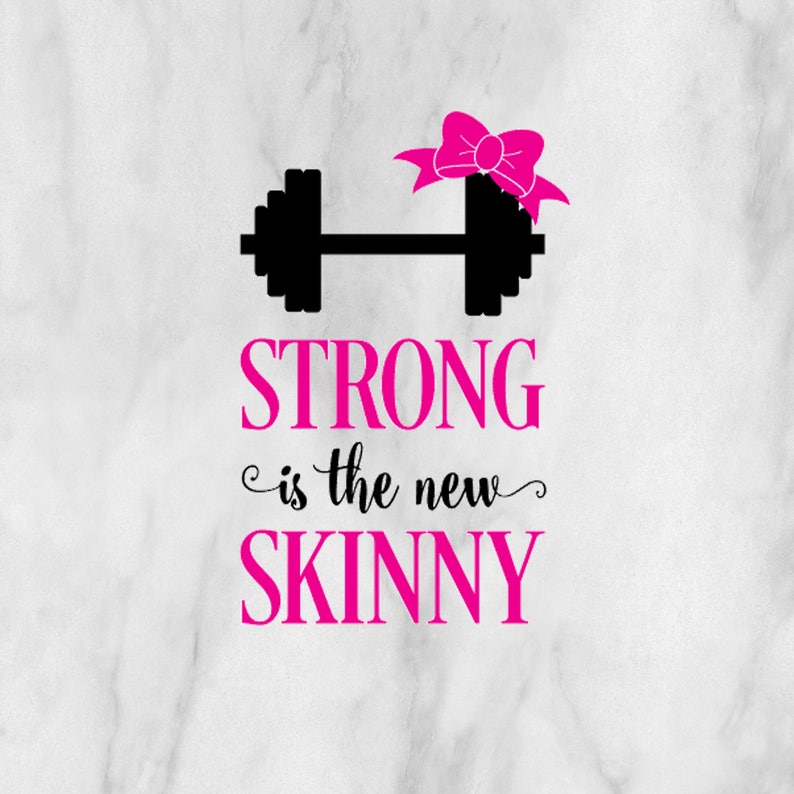 Strong is the New Skinny Decal / Monogram Sticker / yet Cooler | Etsy