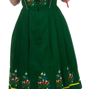 3 Piece Mid Calf Long Green Dirndl Dress Set for German Oktoberfest - Etsy