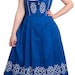 3 Piece Long Blue German Dirndl Dress Set for Bavarian Oktoberfest - Etsy