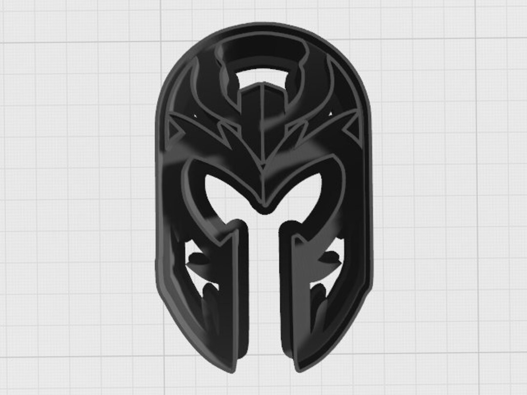 Magneto Helmet & Magneto Logo Cookie Cutter 2-pack PLA Set Marvel Gifts ...