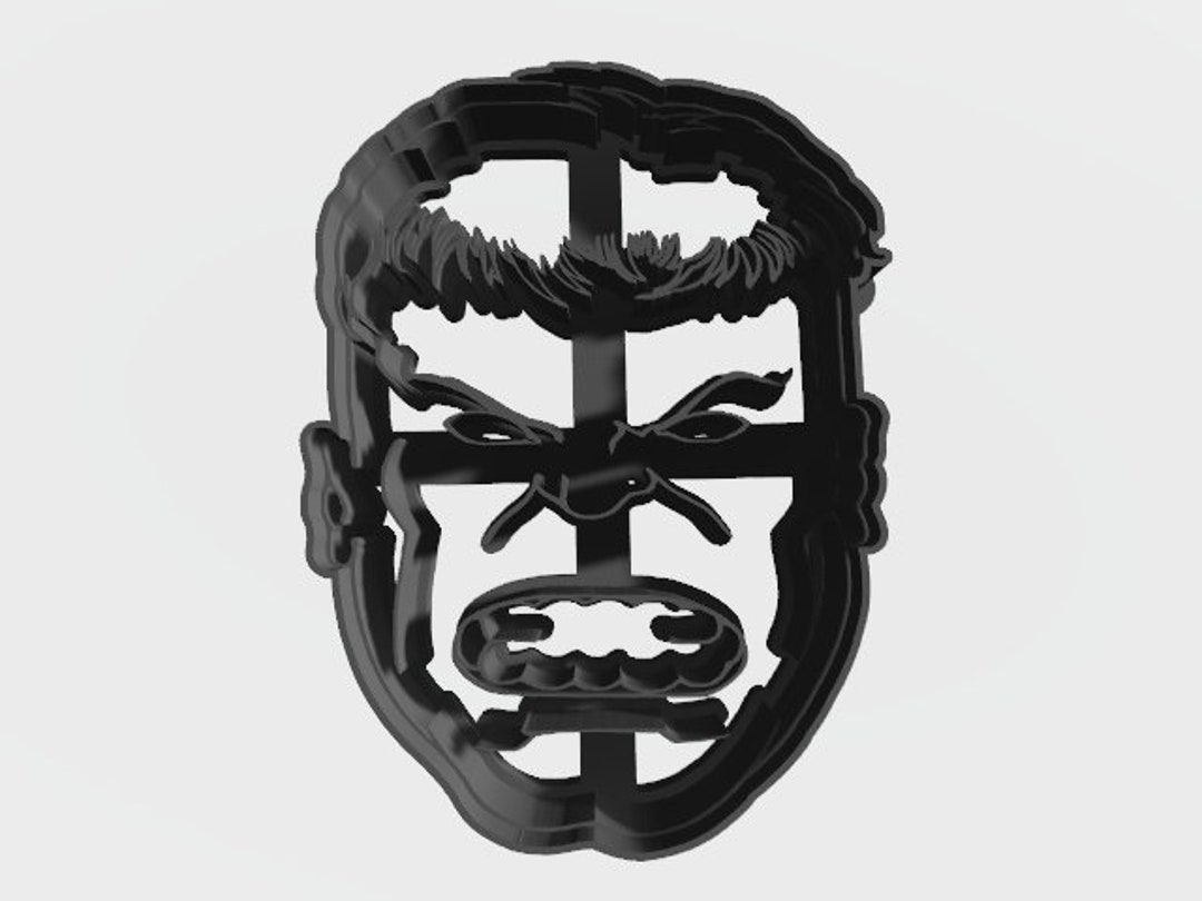 Hulk Face Cookie Cutter Incredible Hulk Shape Superhero Cookie Cutters ...