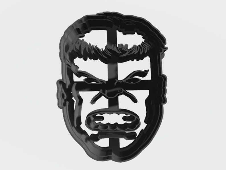 Hulk Face Cookie Cutter Incredible Hulk Shape Superhero Cookie Cutters ...