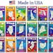 U.S. State Map Postcard Set of 50. Postcards Variety Pack. Post Cards ...