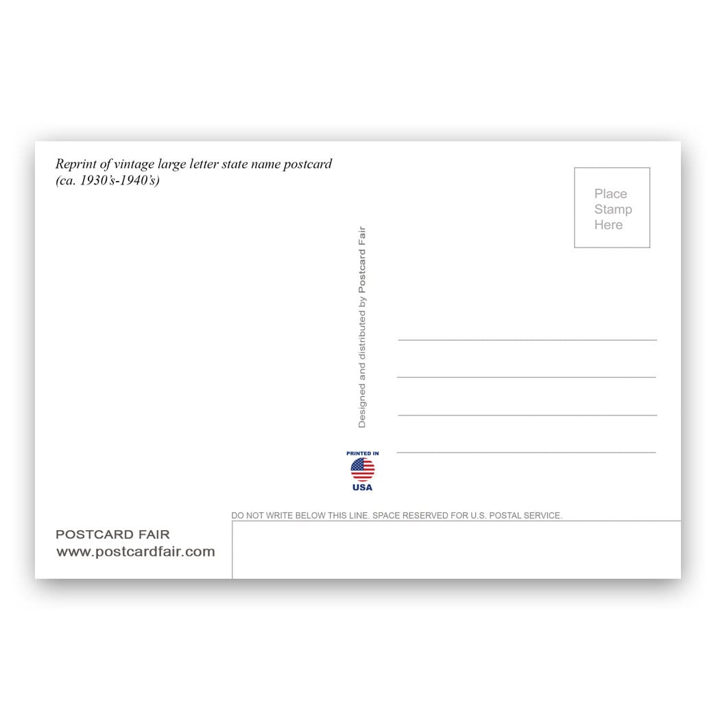 GREETINGS From CALIFORNIA Vintage Reprint Postcard Set of 20 Identical ...