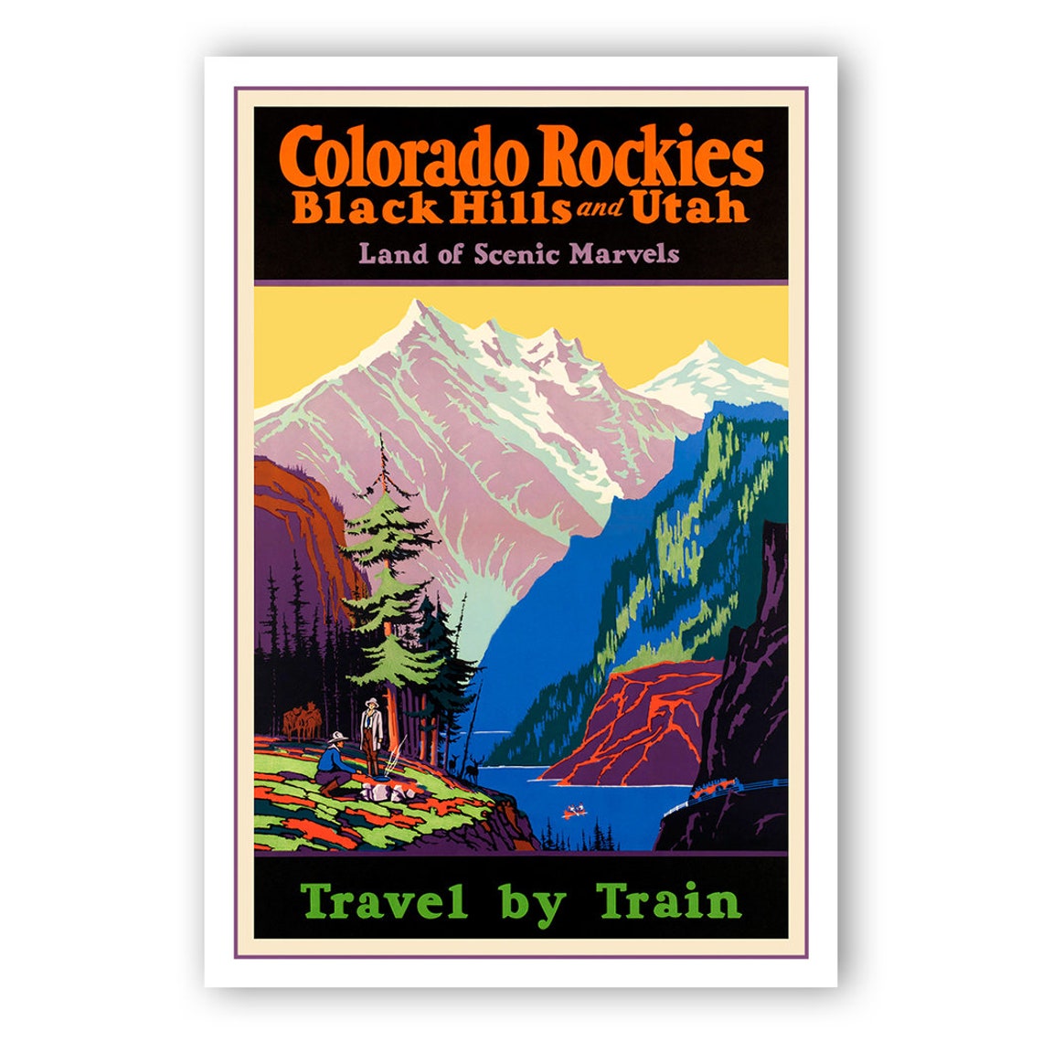 United States Vintage TRAVEL POSTERS Postcard Set of 20. Post Card ...