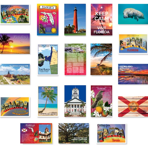 Florida Postcards - Etsy