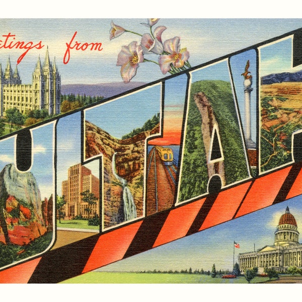 Utah Postcards - Etsy