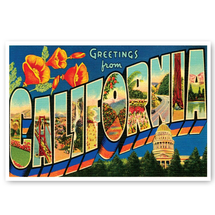 CALIFORNIA Postcard Set of 20 Postcards. CA Post Card Variety Pack ...