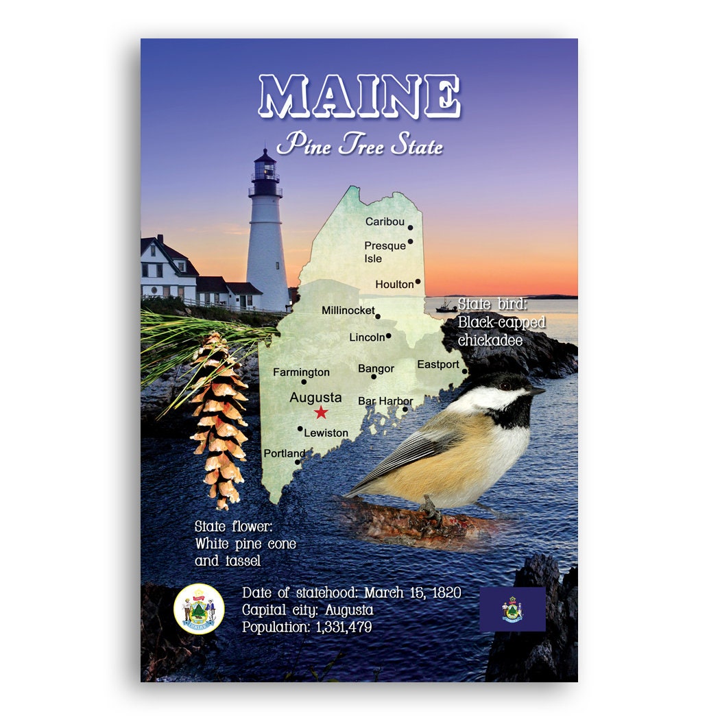 U.S. State Map Postcard Set of 50. Postcards Variety Pack. Post Cards ...