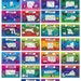 U.S. State Map Postcard Set of 50. Postcards Variety Pack. Post Cards ...