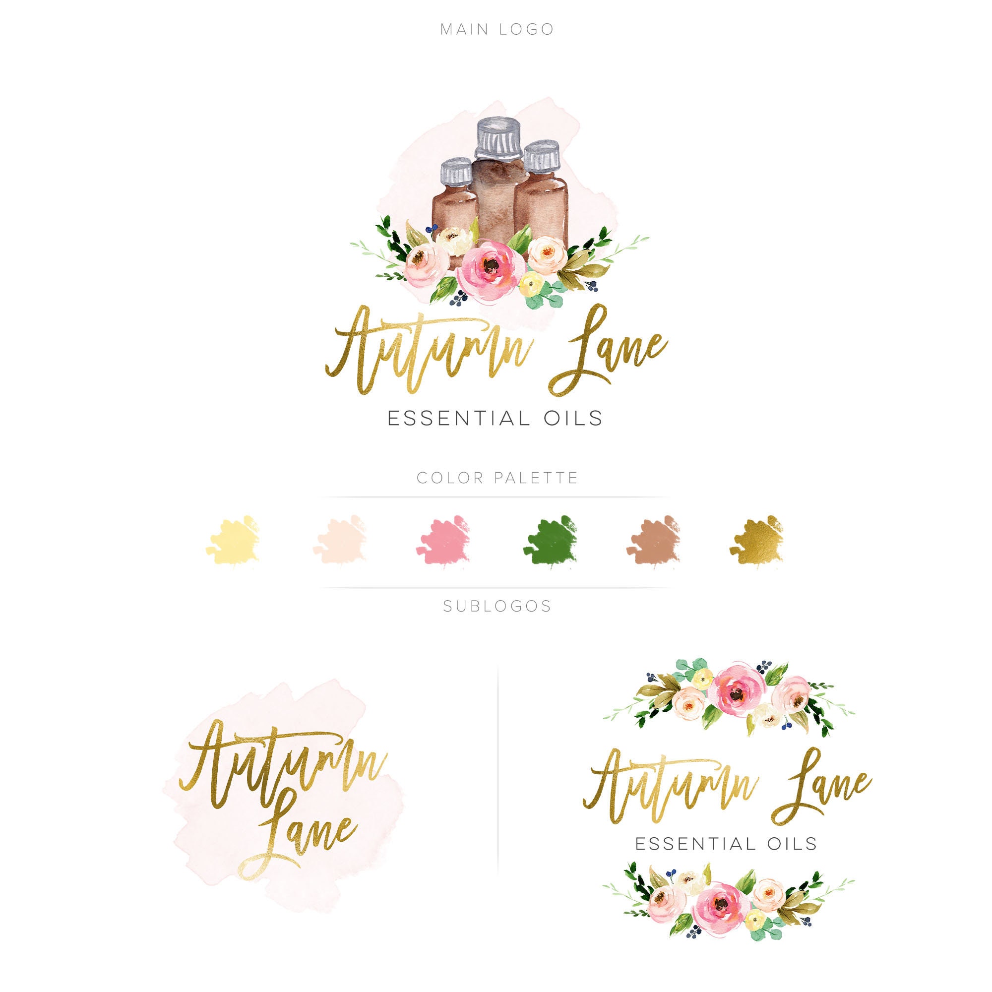 Paper Logo Design Wordmark Logo Premade Logo Premade Branding Kit ...