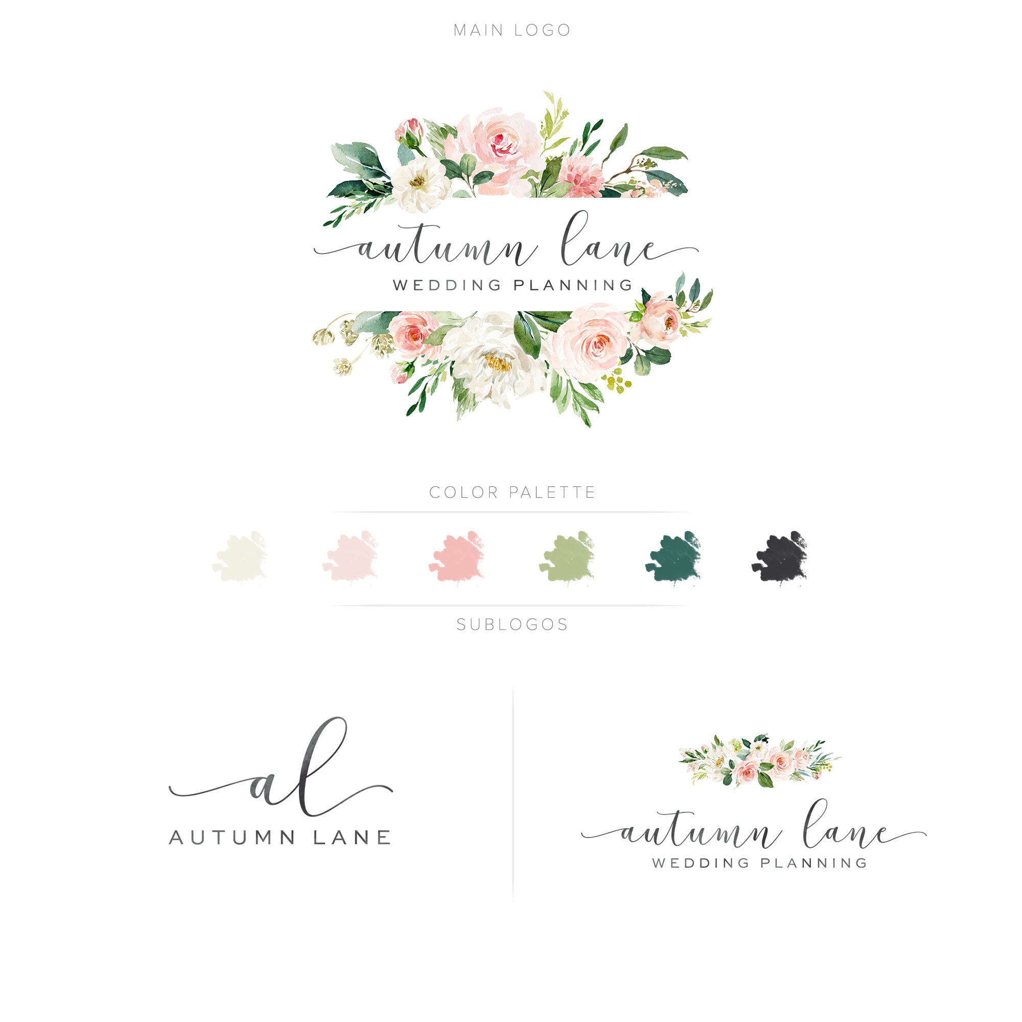 Paper & Party Supplies Business Card Design Logo Design Watermark ...