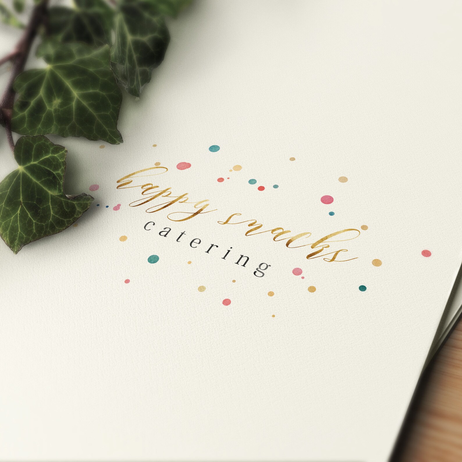 Premade Logo Design Watermark Logo Sprinkle Logo Watercolor | Etsy
