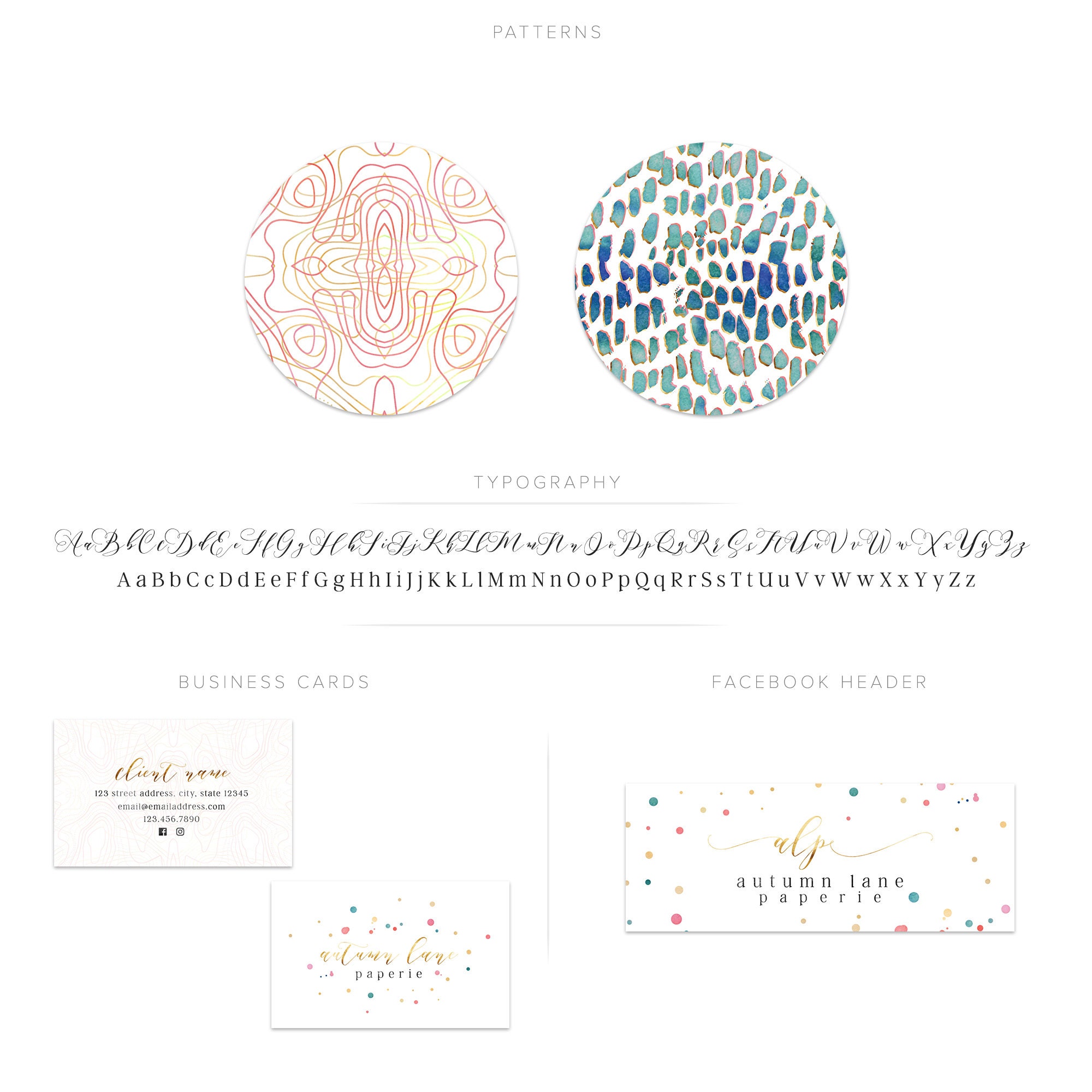 Premade Logo Design Watermark Logo Sprinkle Logo Watercolor | Etsy