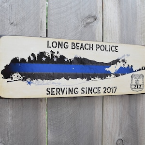 Long Island Police Officer Sign, Police Gifts, Police State Sign ...