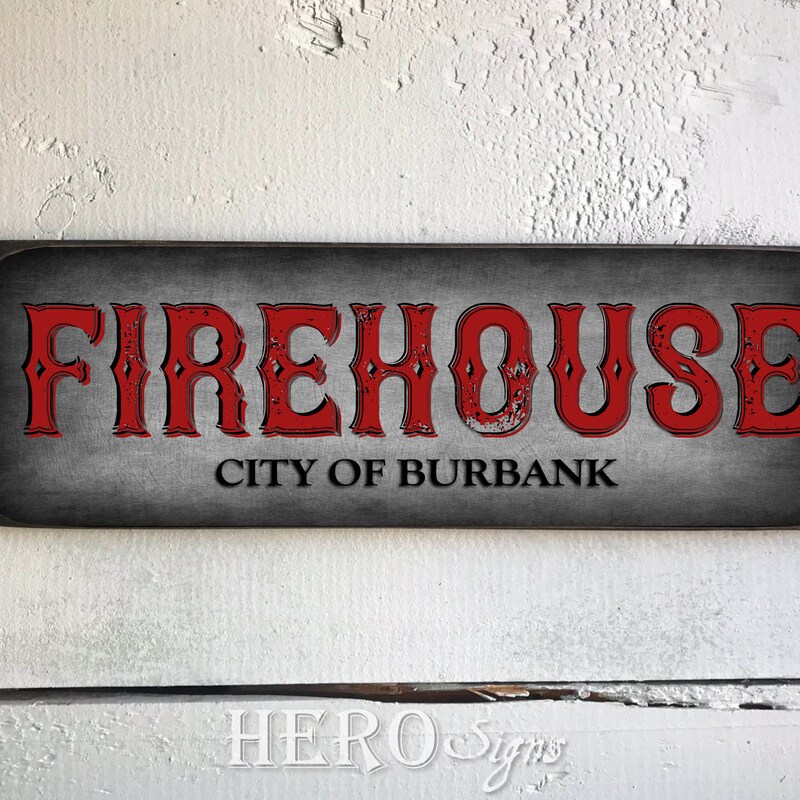 Firehouse Signs - Etsy