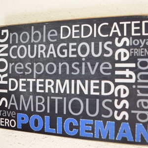 Policeman Sign, Descriptive Police Officer Words, Police ...