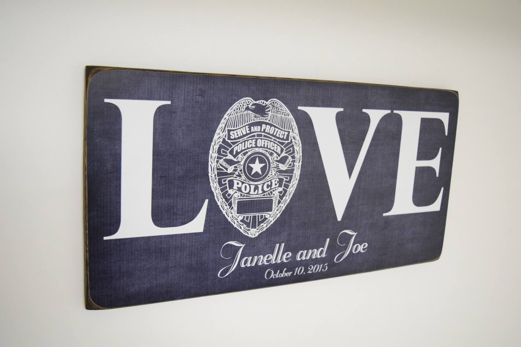 Police Wedding Gift Police Officer Anniversary Gift | Etsy
