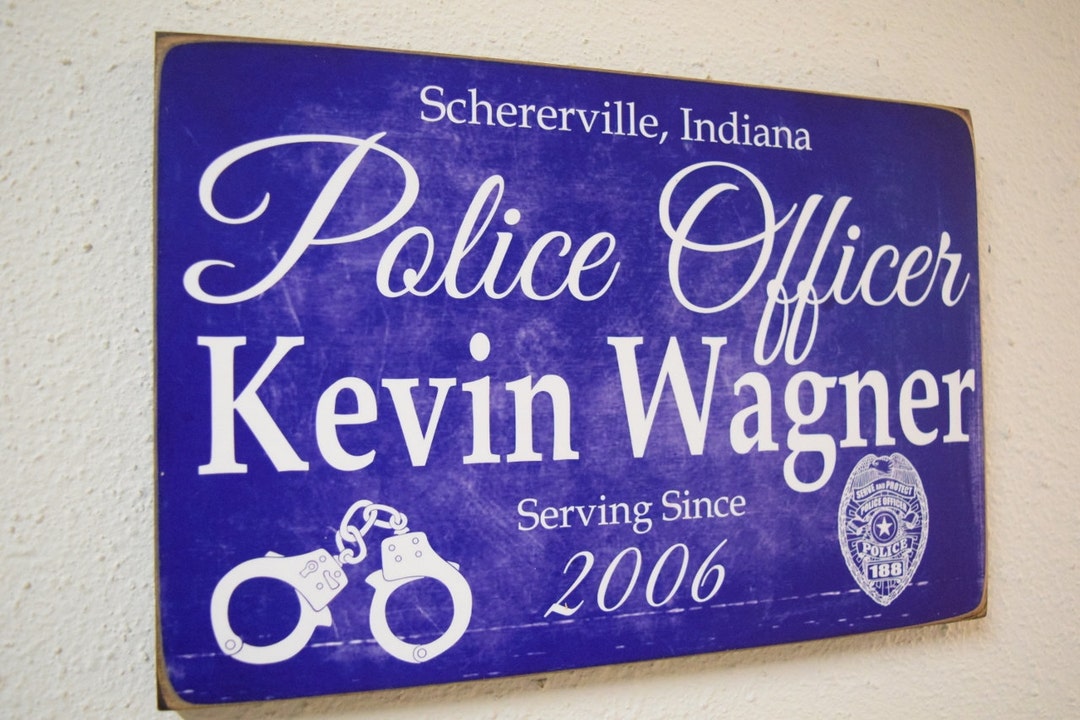Police Officer Service Sign, Police Sign, Police Gift, Officer Gift ...