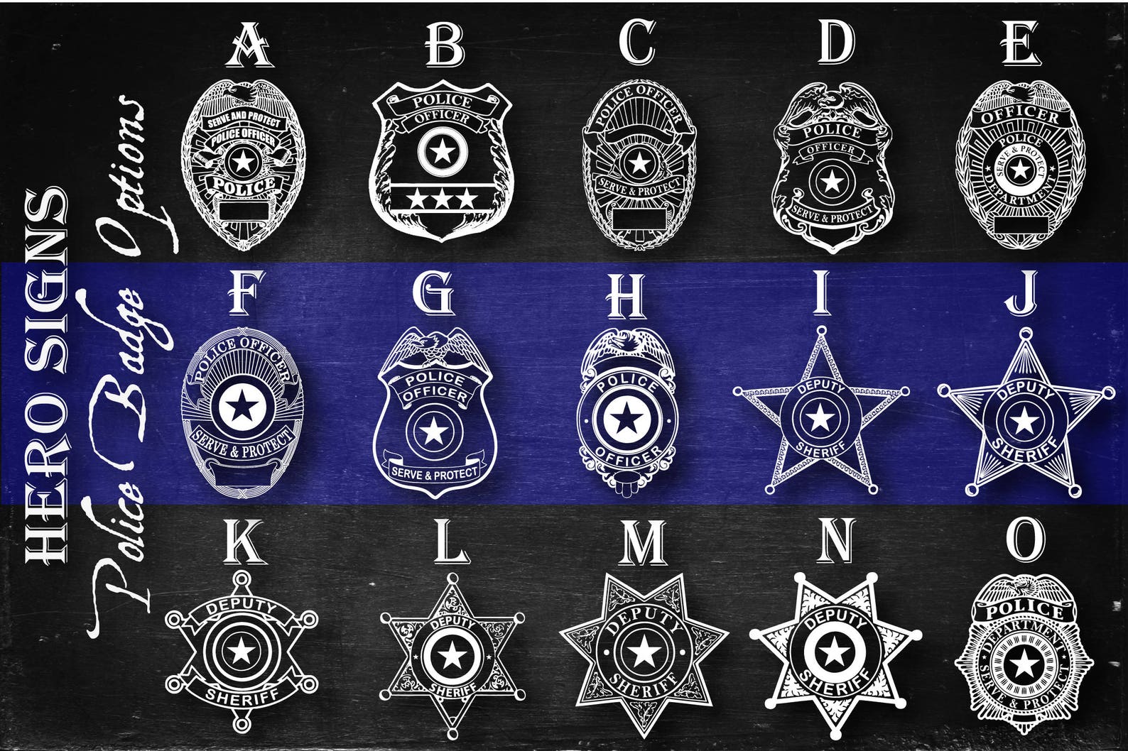 Blue Line Sign Police Sign Police Decor Police Officer | Etsy