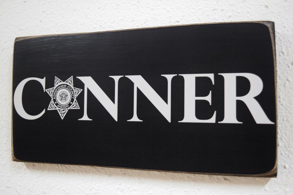 Sheriff's Deputy Name Sign, Family Name, Police Decor, Police Officer ...