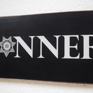 Sheriff's Deputy Name Sign, Family Name, Police Decor, Police Officer ...