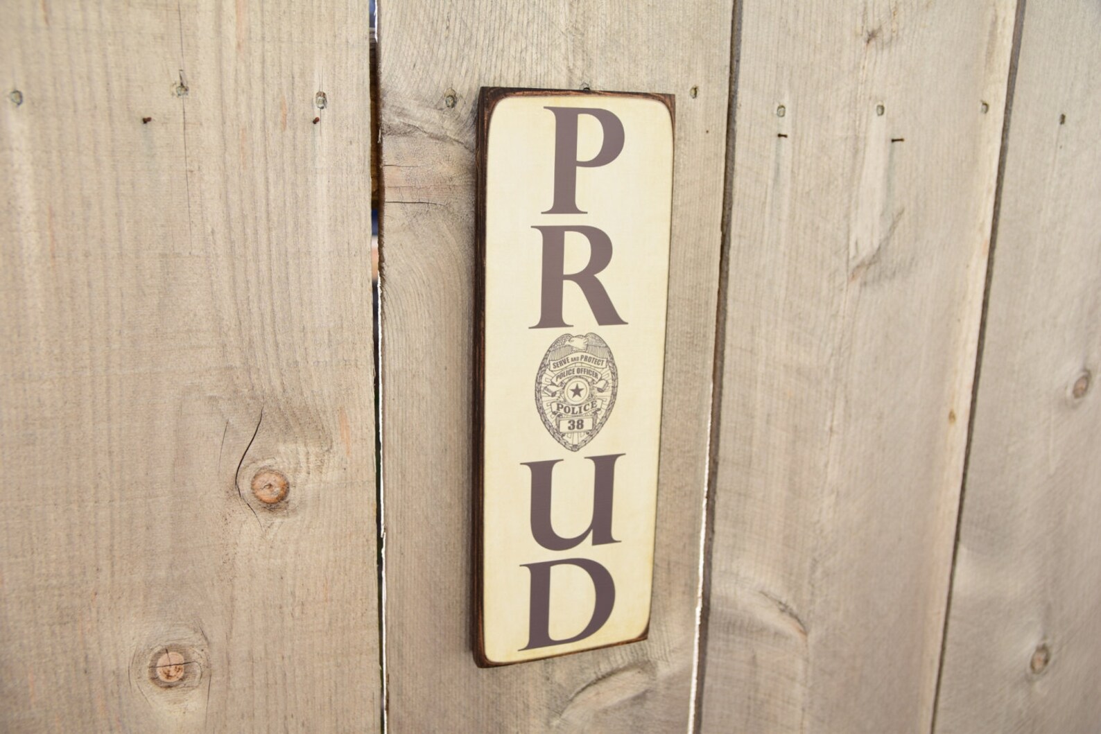 Proud Police Sign, Officer Sign, Policeman, LEO, Law Enforcement ...