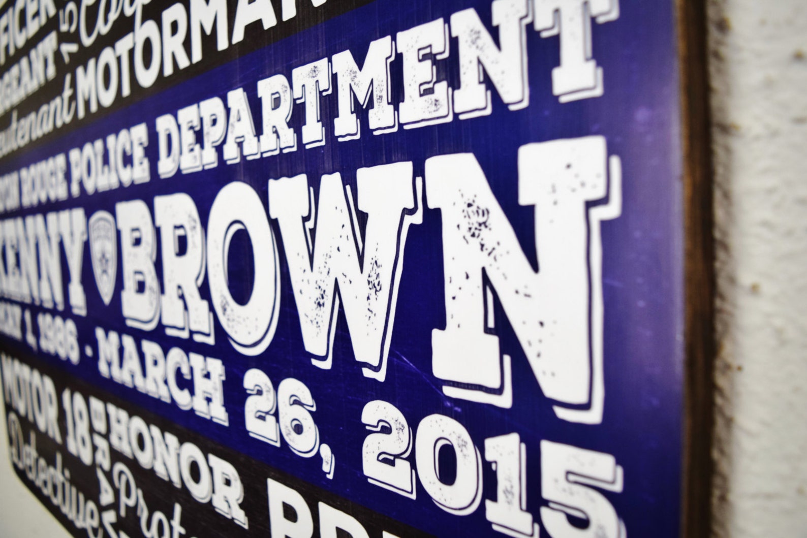 Policeman Sign Custom Police Officer Words Police Subway - Etsy