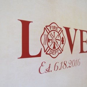 Firefighter Guestbook Sign, Fireman Wedding Sign, Firefighter ...