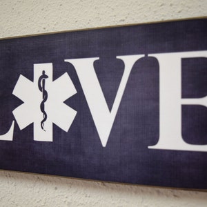 EMT, Emergency Medical Technician Sign, EMT Gift, Love Sign, Medical ...