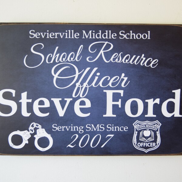 School Resource Officer Sign - Etsy