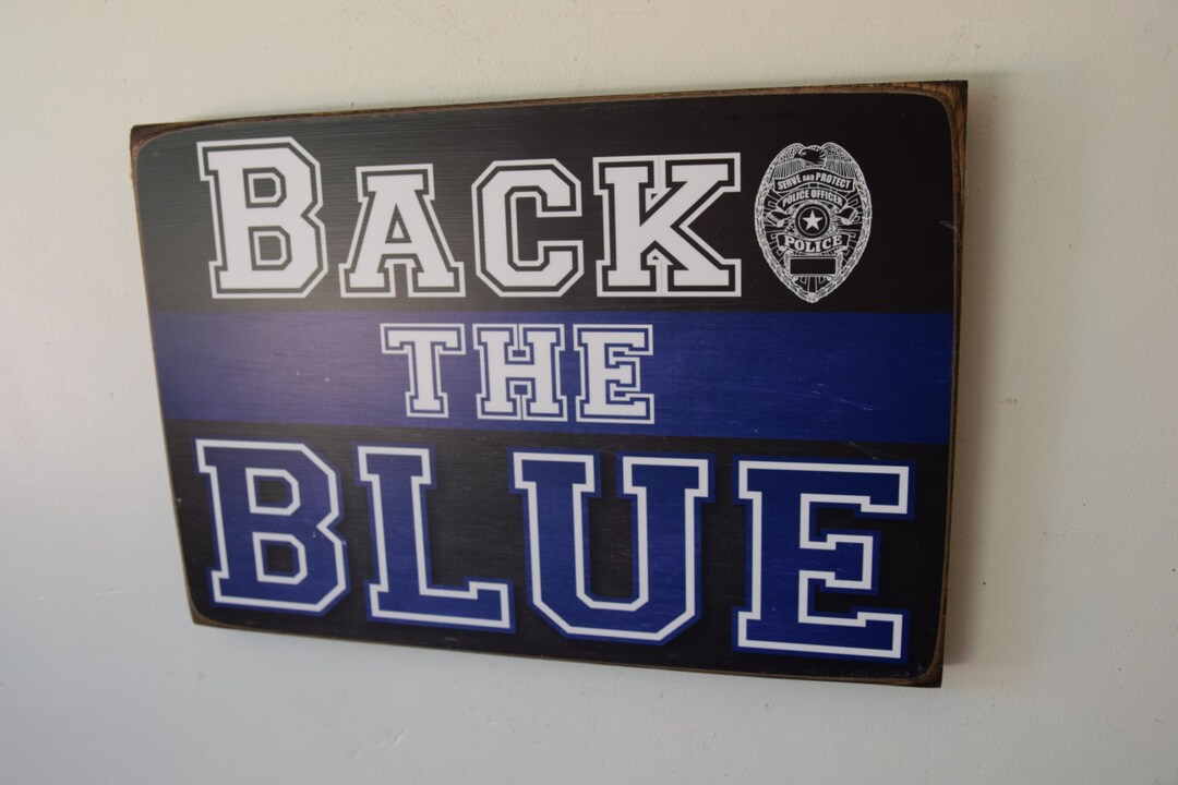 Back the Blue Police Decor, Back the Blue, Police Officer Decor, Police ...
