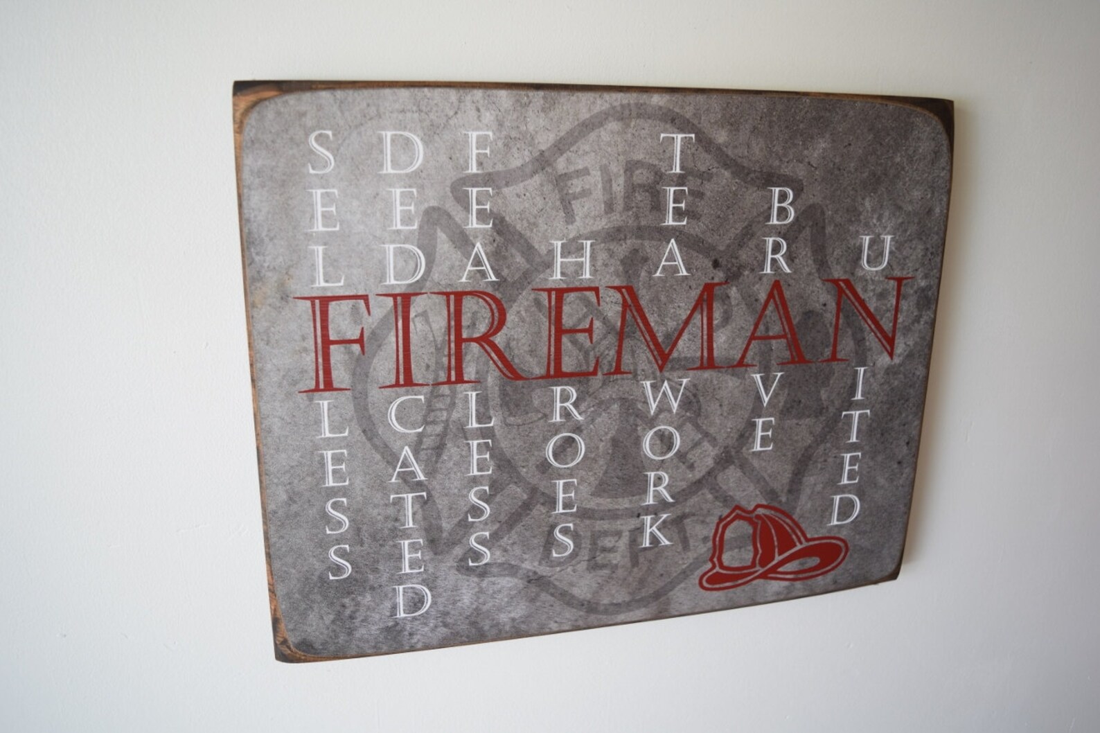 Fireman Sign Fireman Decor Firefighter Sign Firefighter - Etsy