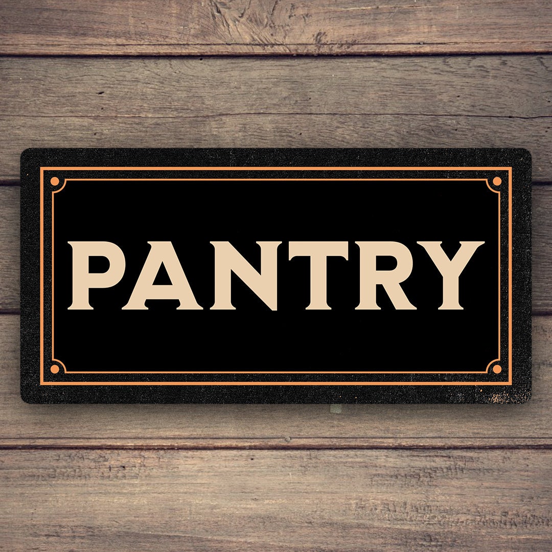 Personalised Pantry Signs Kitchen Wall Name Plates Kitchen | Etsy